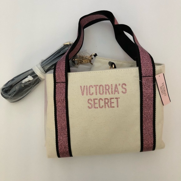Victoria's Secret | Bags | Nwt Victorias Secret Large Canvas Tote ...